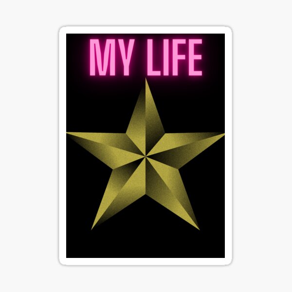 "My life" Sticker for Sale by Pandit36 | Redbubble