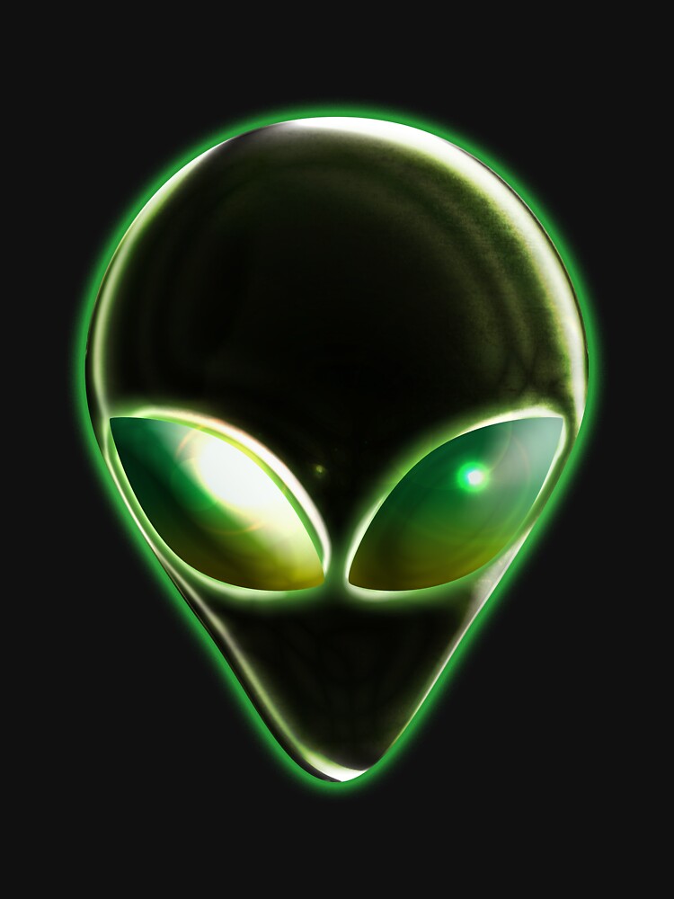 "Metal Alien Head 04" T-shirt for Sale by mdkgraphics | Redbubble ...