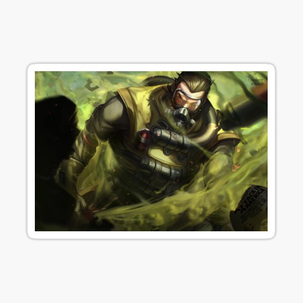 "Caustic Apex Legends" Sticker for Sale by Hanjipyeong94 | Redbubble