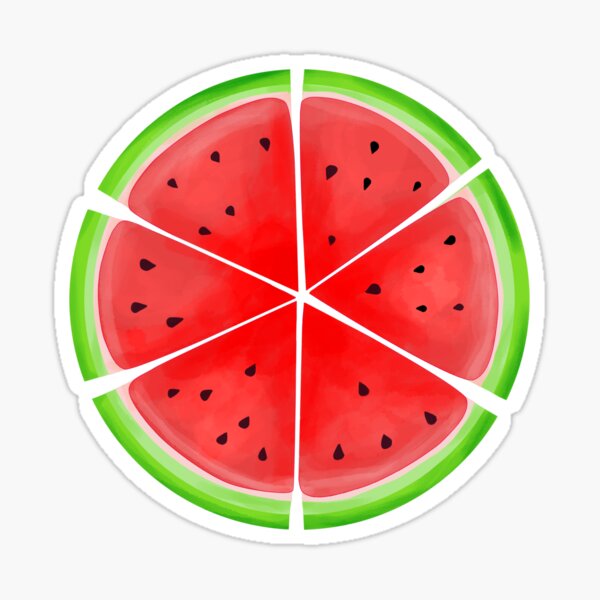 "Watermelon fruit Watermelon fruit" Sticker by Trenddesigns24 | Redbubble