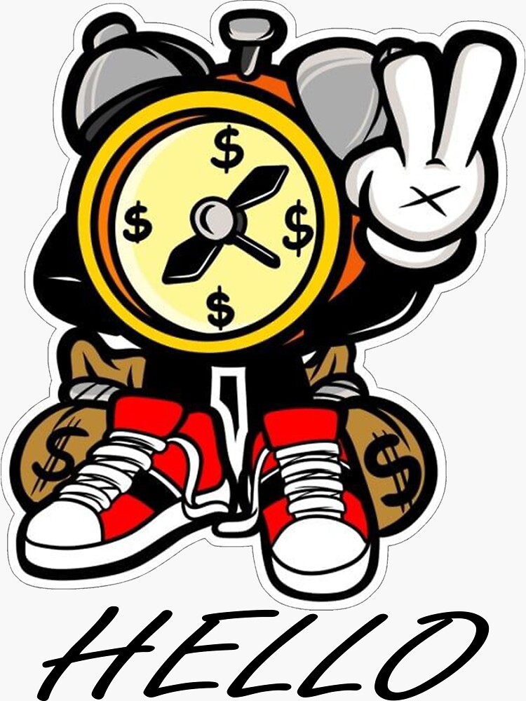 "Hello Money....!" Sticker for Sale by FlairGallery | Redbubble