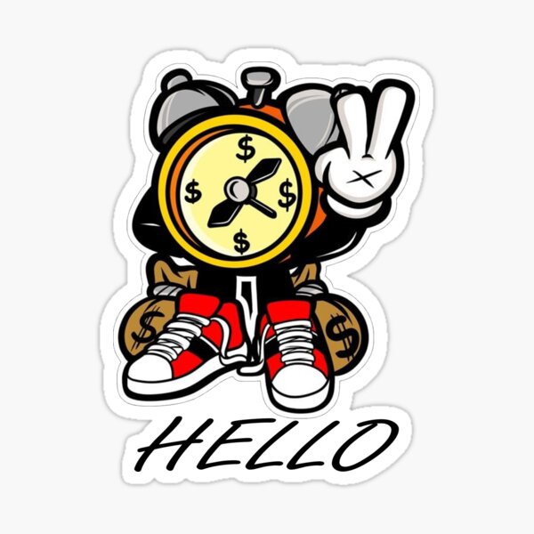 "Hello Money....!" Sticker for Sale by FlairGallery | Redbubble