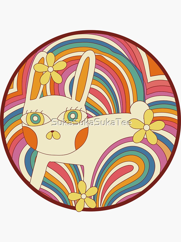 "Hippie Circle Art No. 3" Sticker by SukaSukaSukaTee | Redbubble