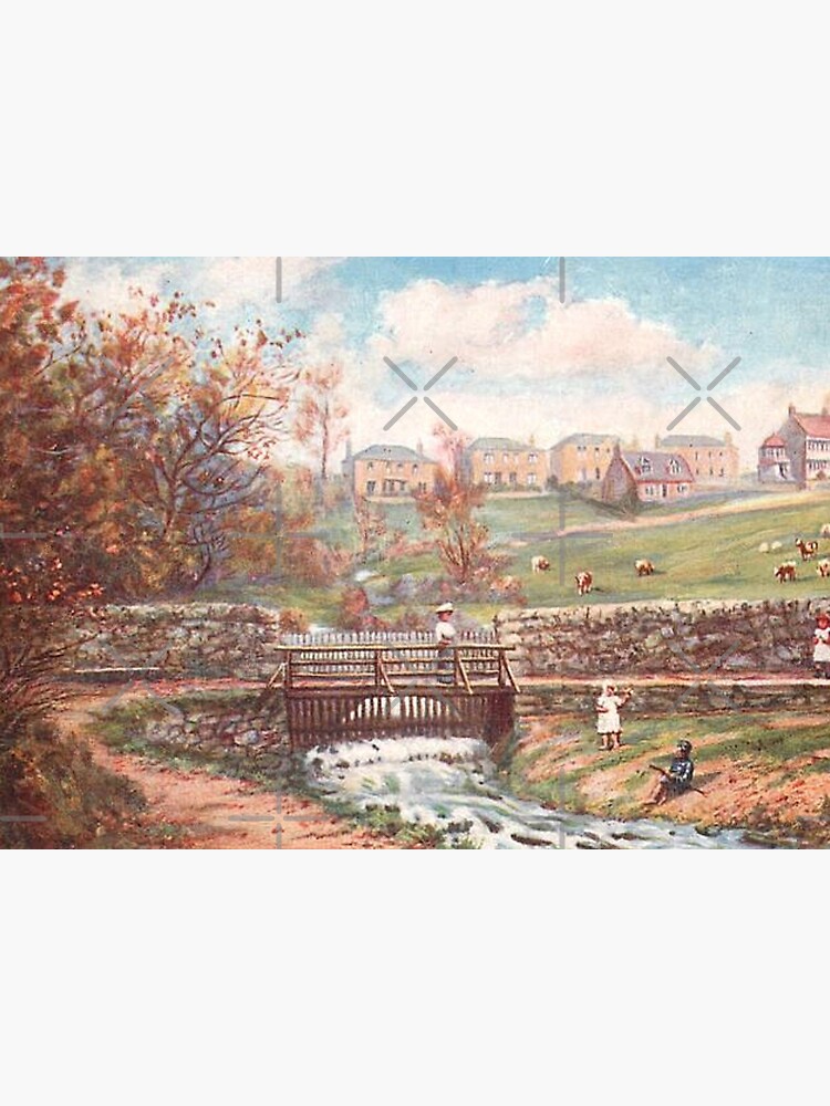 "Vintage Illustration of Dour Burn, Aberdour" Greeting Card for Sale by ...