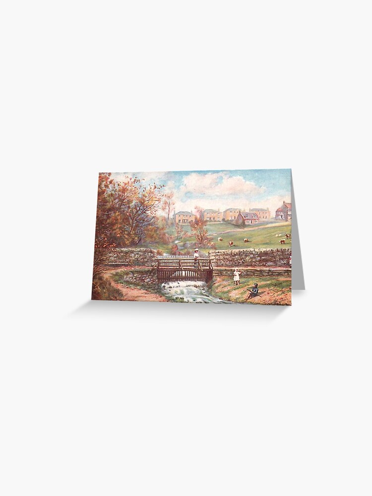 "Vintage Illustration of Dour Burn, Aberdour" Greeting Card for Sale by ...
