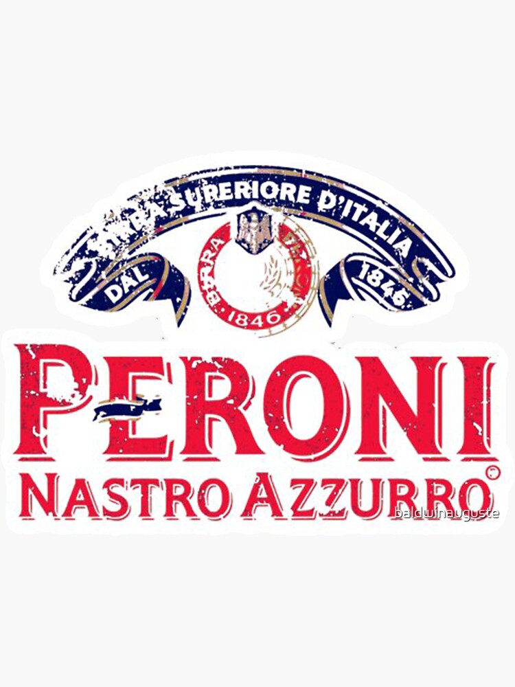 "birra peroni very awesome" Sticker for Sale by baldwinauguste | Redbubble