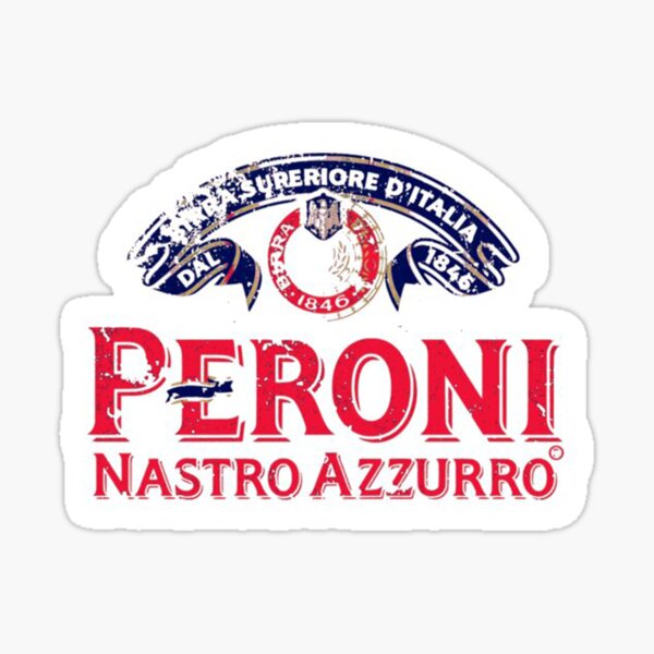 "birra peroni very awesome" Sticker for Sale by baldwinauguste | Redbubble