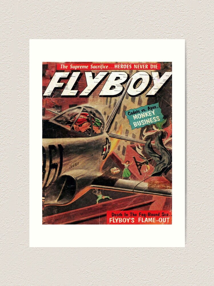 "fly boy air force comic poster" Art Print for Sale by exr378 | Redbubble