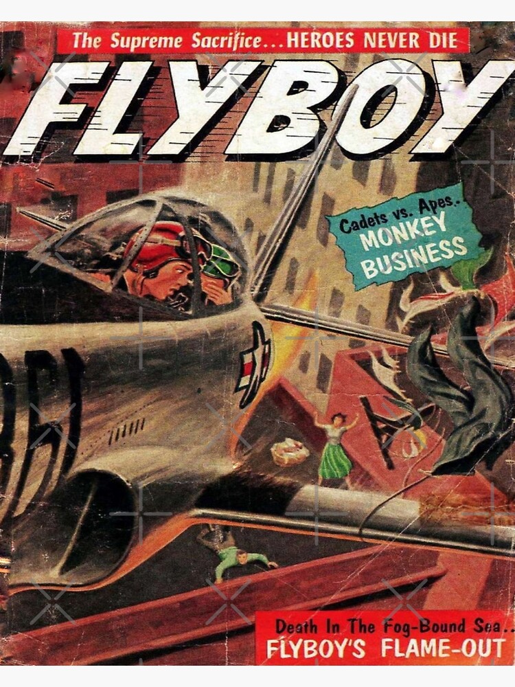 "fly boy air force comic poster" Art Print for Sale by exr378 | Redbubble