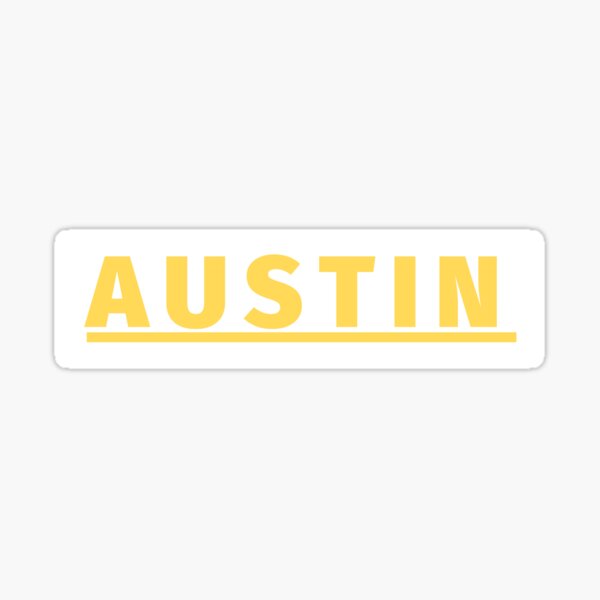 "Austin" Sticker for Sale by Artistcante | Redbubble