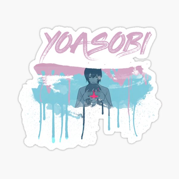 "Yoasobi Paint Dripping" Sticker for Sale by Kayeee | Redbubble