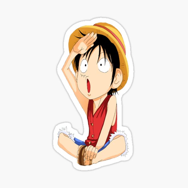 "Luffy" Sticker for Sale by BzDesign11 | Redbubble