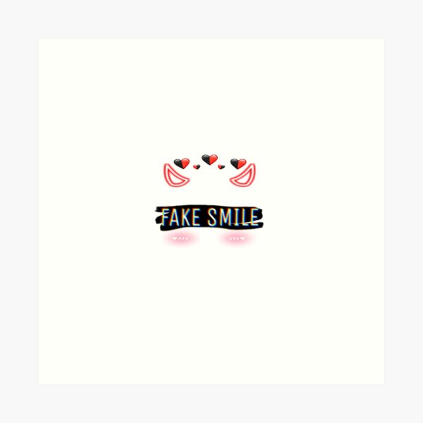 "Fake smile drawing" Art Print for Sale by Fatimakaa | Redbubble