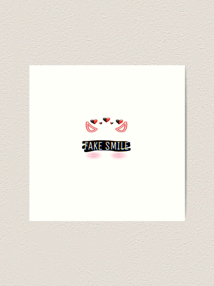 "Fake smile drawing" Art Print for Sale by Fatimakaa | Redbubble