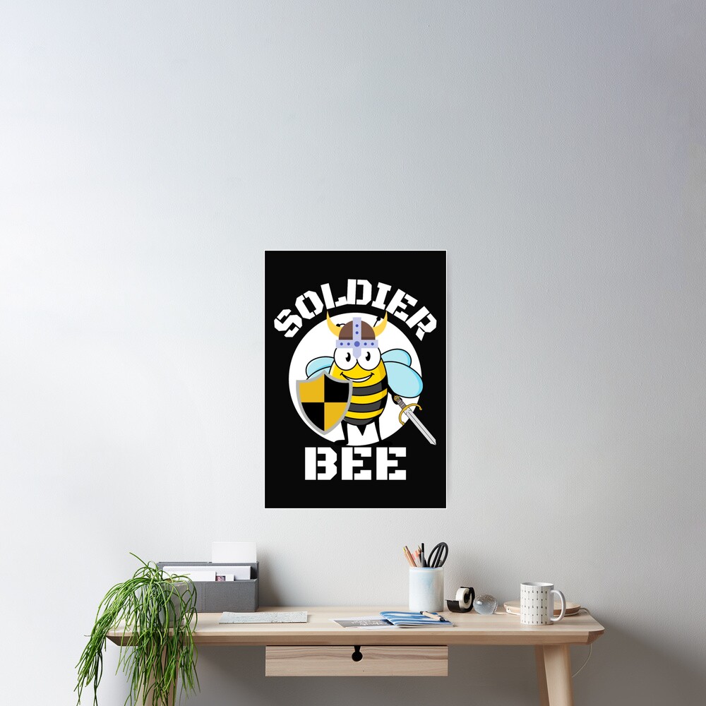 "SOLDIER BEE, BEE MEME, BUMBLE BEE, KAWAII BEE, FIGHTING BEE, HONEYBEE ...