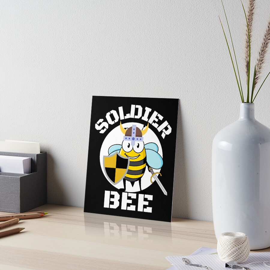 Lámina rígida «ABEJA SOLDADO, ABEJA MEME, BUMBLE BEE, KAWAII BEE ...