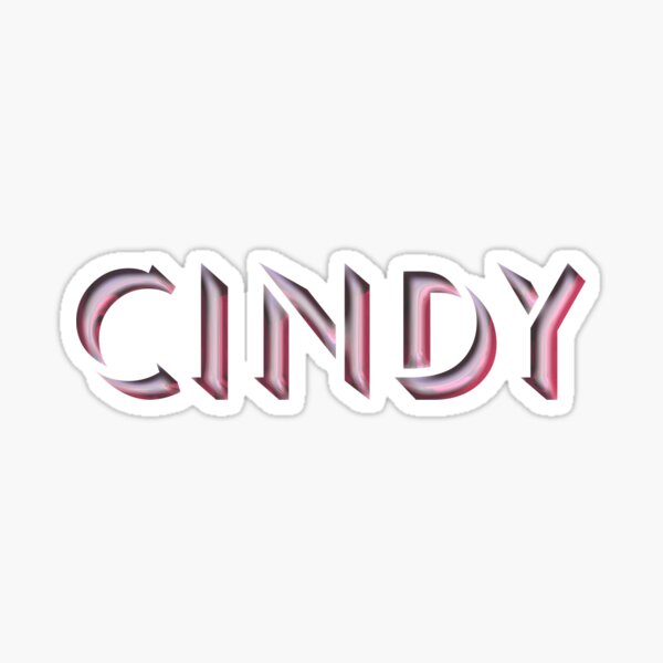 "Cindy" Sticker for Sale by Melmel9 | Redbubble