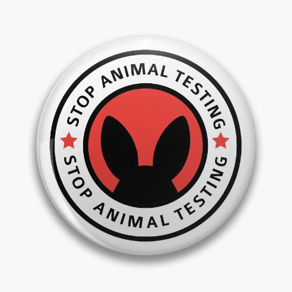 "stop animal testing" Pin for Sale by Toxic-vibes | Redbubble