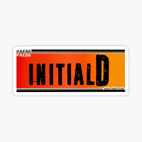 "Initial D- akina speed star- AE86" Sticker for Sale by MOODU | Redbubble