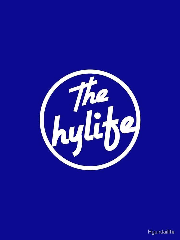 "Samsung and iPHONE The Hylife Circular Logo - Blue" iPhone Case for ...