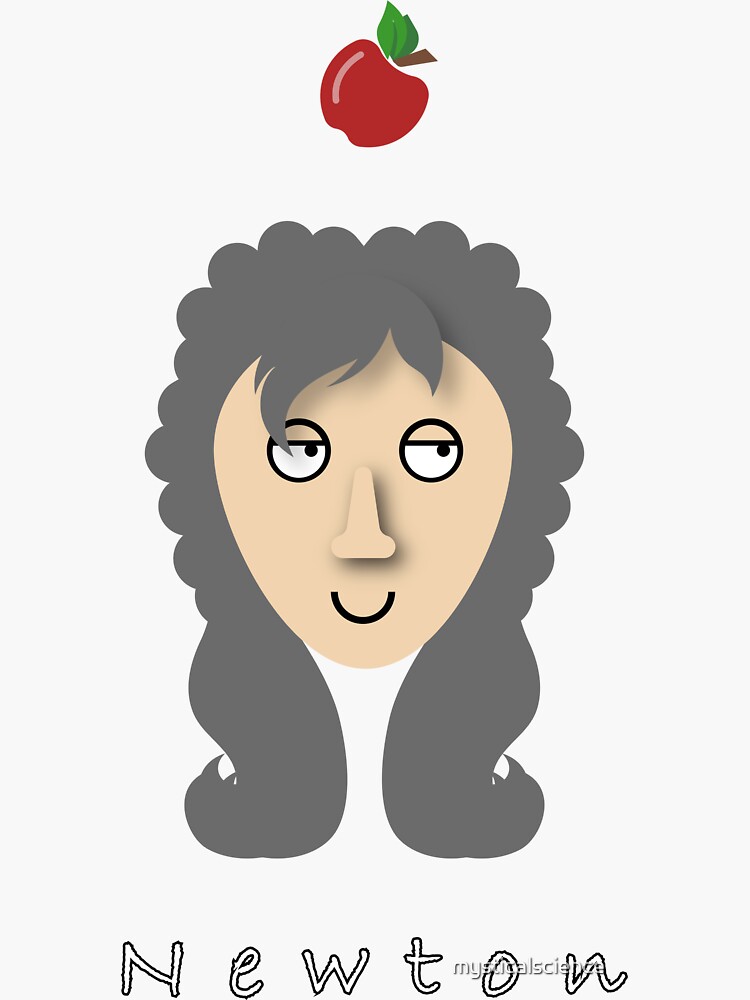"Isaac Newton" Sticker for Sale by mysticalscience | Redbubble
