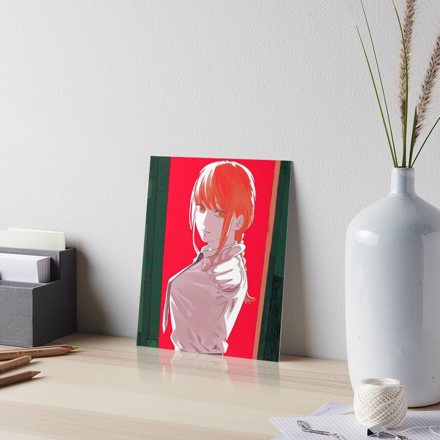"Makima Colors Cover | Chainsaw man" Art Board Print by AoiDoi | Redbubble