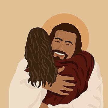 "Jesus Hug | Jesus Hugging | Catholic Christian Gift" Canvas Print for ...