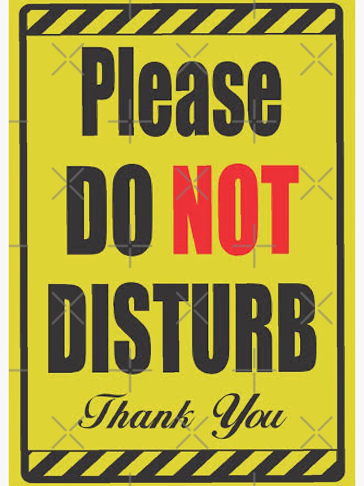 "Notice please do not disturb" Sticker for Sale by RIAD16 | Redbubble