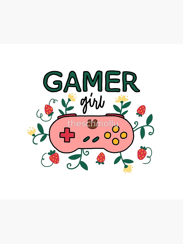 "Gamer Girl strawberry bear controller" Poster by theschmolly | Redbubble