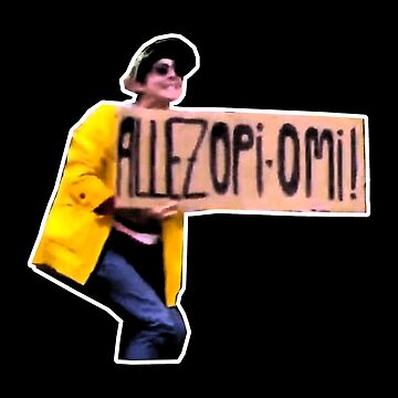 "ALLEZ OPI-OMI" Sticker for Sale by Dana Stoore | Redbubble