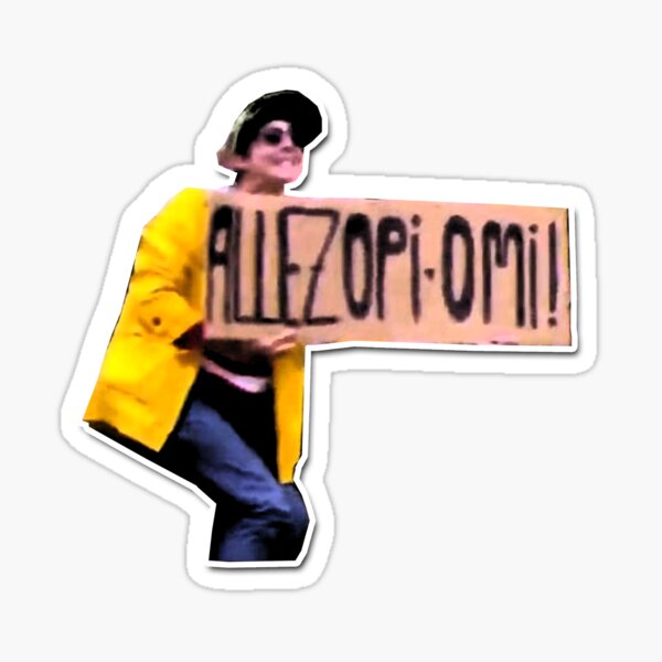 "ALLEZ OPI-OMI" Sticker for Sale by Dana Stoore | Redbubble