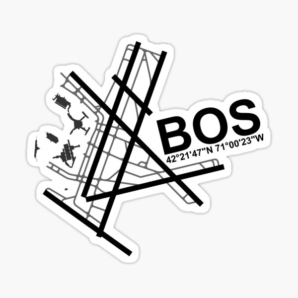 "Boston Logan International Airport" Sticker for Sale by game2genesis ...