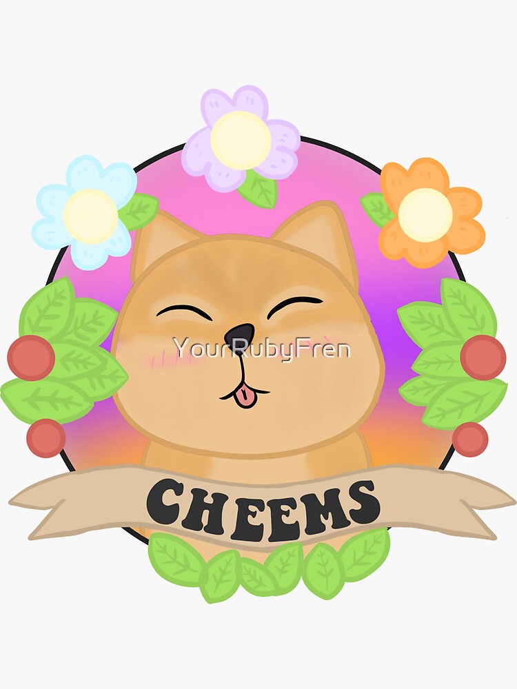 Pegatina «Cute Adorable Cheems Meme» de YourRubyFren | Redbubble