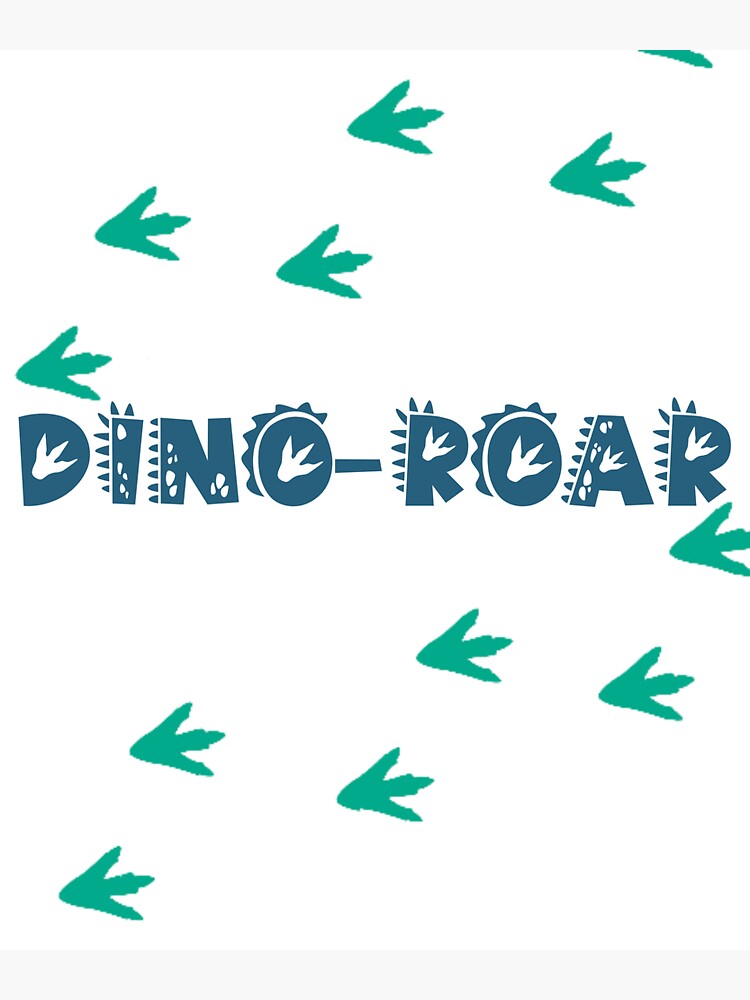 "Dino-roar,dinosaur footprint paleontologist design" Sticker for Sale ...