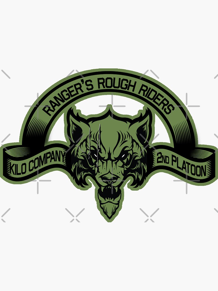 "Ranger's Rough Riders Patch" Sticker for Sale by Garblag | Redbubble