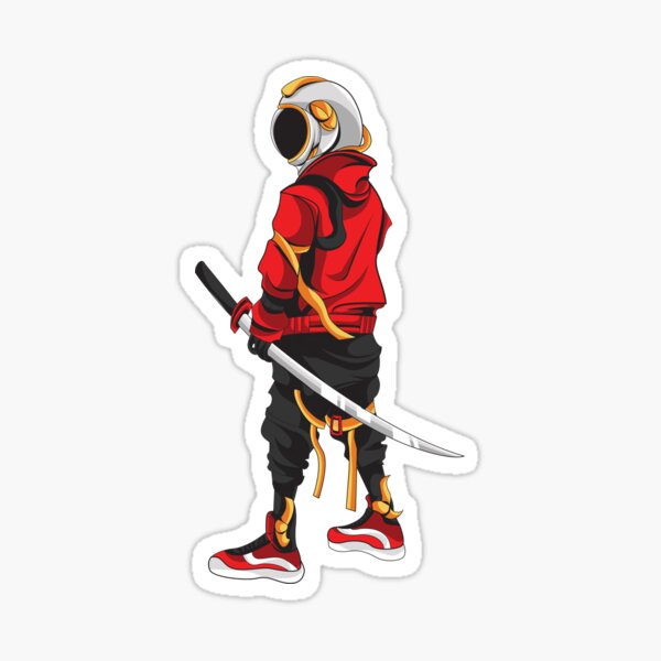 "Astro Samurai" Sticker by DestinationPara | Redbubble