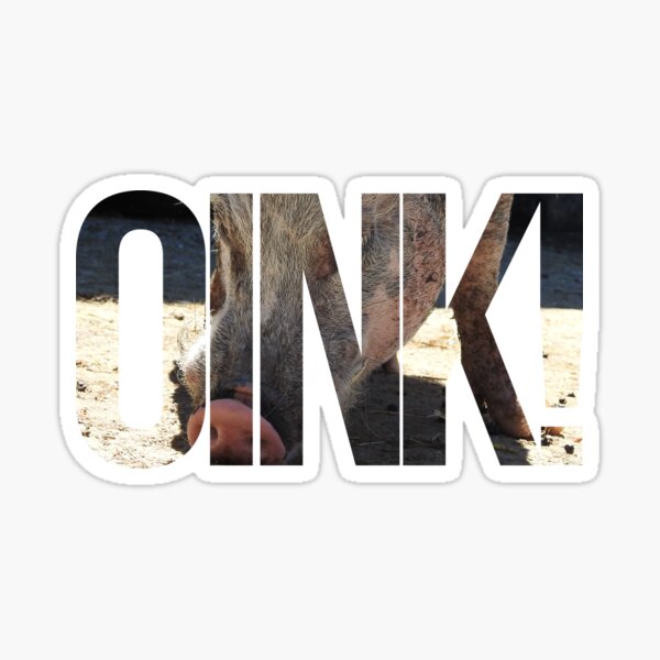 "Hog Lovers "Oink!" Design" Sticker for Sale by KJCasey1982 | Redbubble