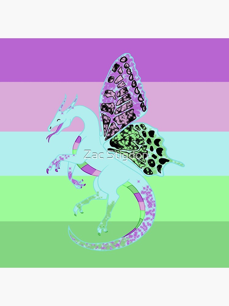 "Toric Pride Fae Dragon With Flag" Poster for Sale by stupidmasky ...