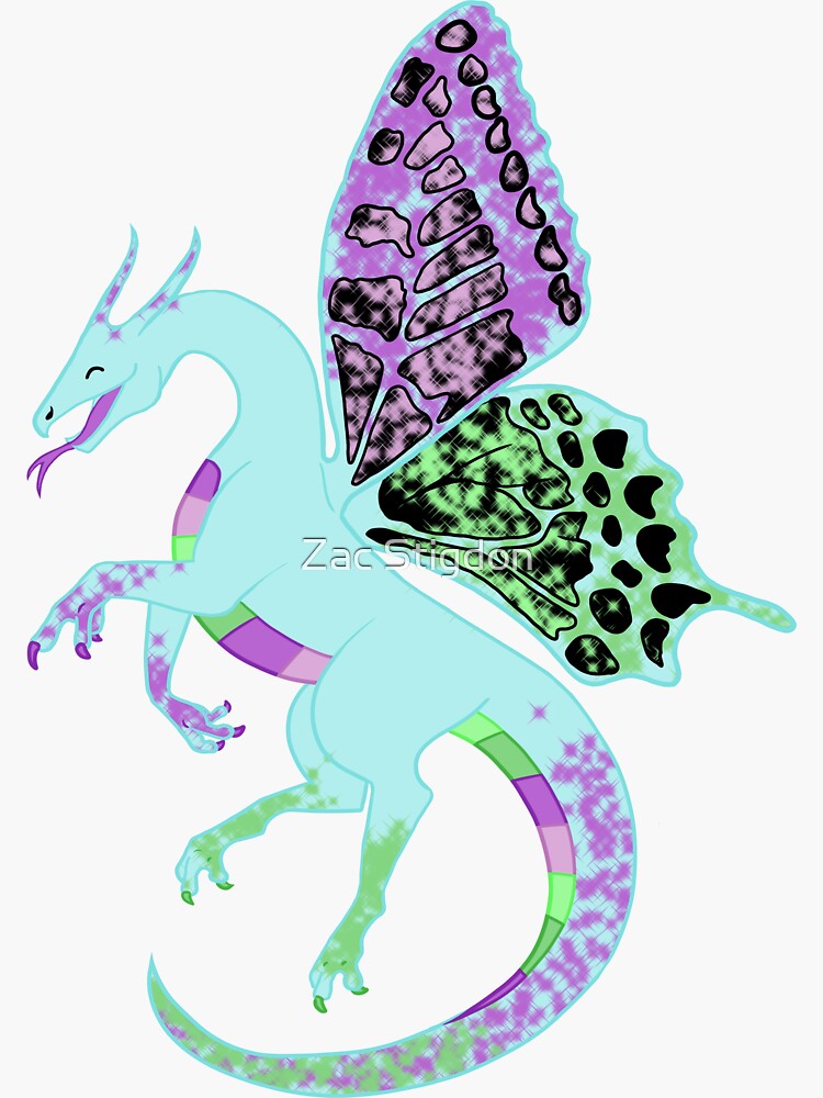 "Toric Pride Fae Dragon" Sticker for Sale by stupidmasky | Redbubble
