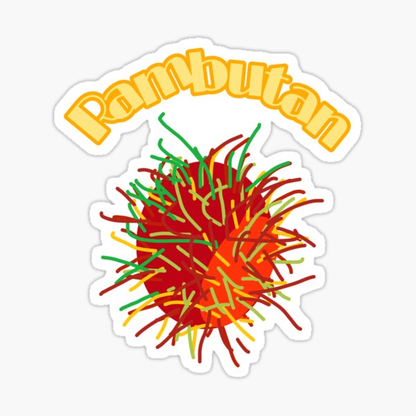 "Rambutan is not lychee" Sticker by Mainer264 | Redbubble