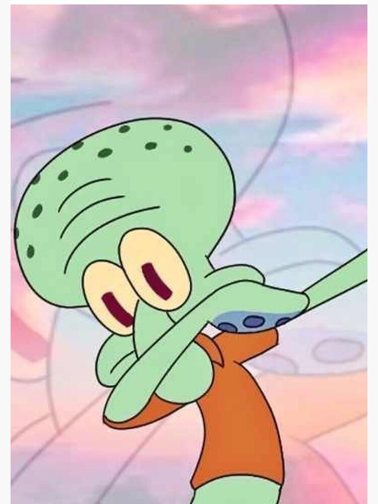 "Funny squidward dabbing spongebob squarepants meme" Spiral Notebook ...