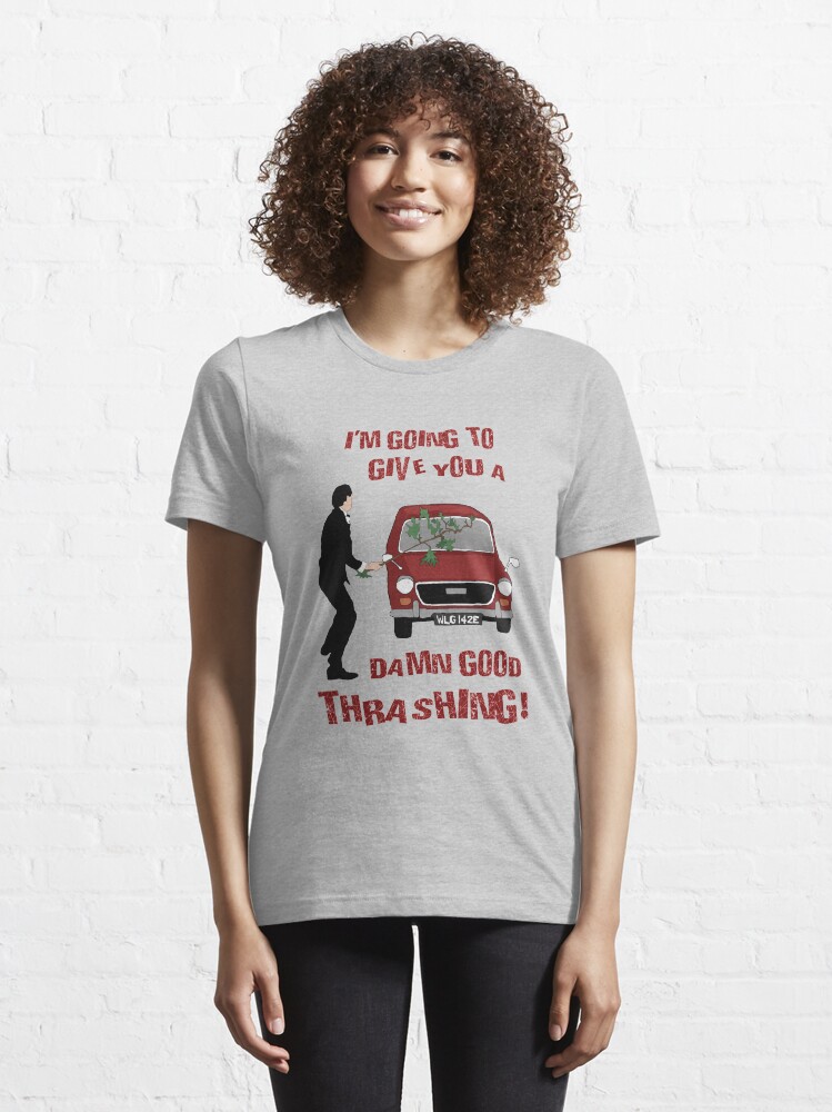 "Fawlty Towers - I'm going to give you a damn good thrashing!" T-shirt ...
