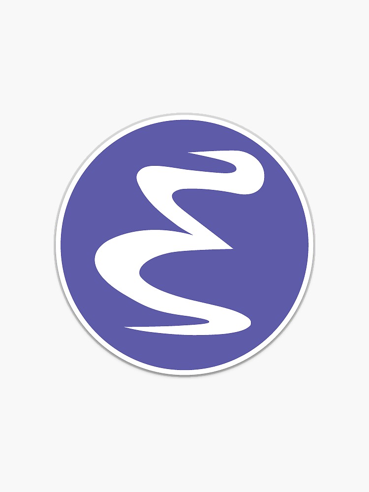 "Emacs logo" Sticker for Sale by rsanek | Redbubble