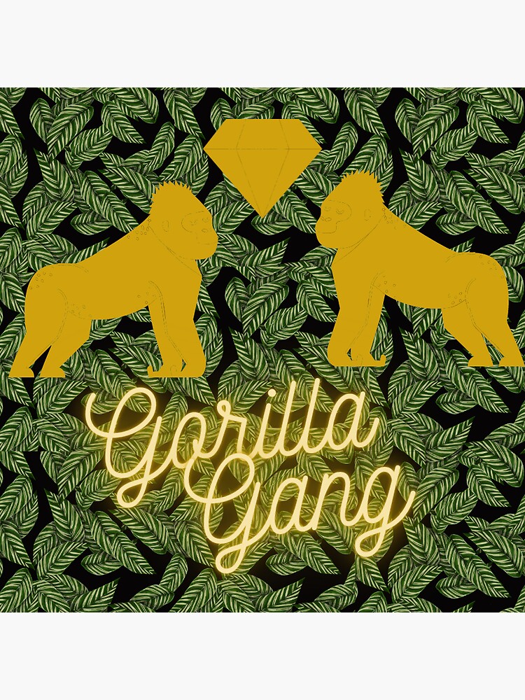 "Gorilla Gang" Sticker for Sale by joshcwa | Redbubble
