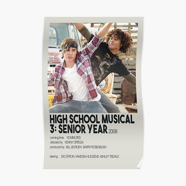"High School Musical 3 2008- Movie Poster" Poster for Sale by ...