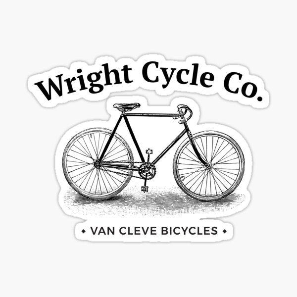 "Wright Brothers Bicycle Wright Cycle Company Dayton Ohio" Sticker for ...