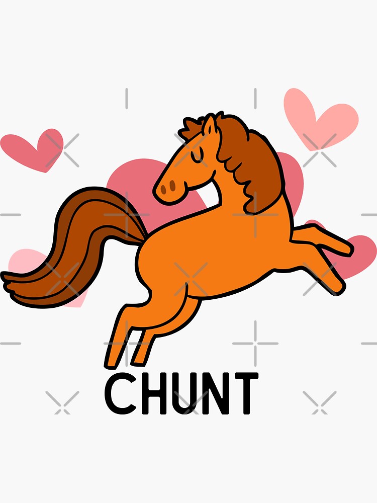 "Chunt" Sticker for Sale by Iojofruits | Redbubble
