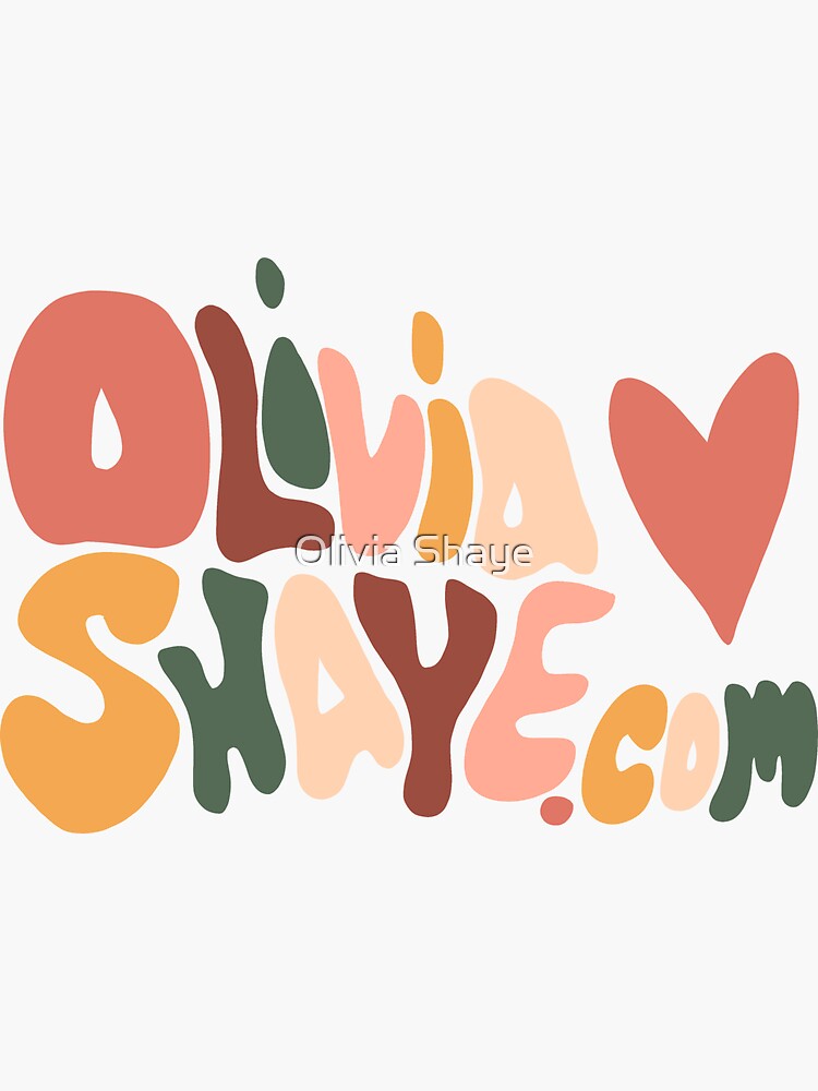 "Olivia Shaye Website" Sticker for Sale by OliviaShaye | Redbubble
