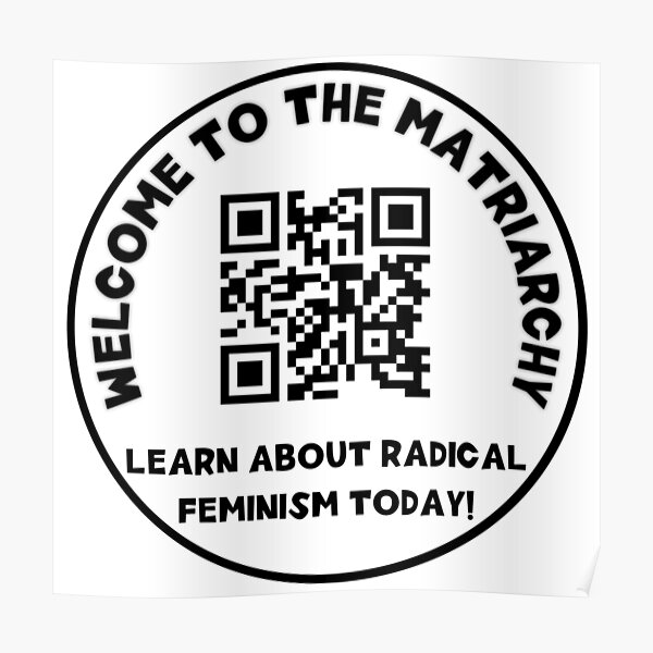 "Radfem QR Code" Poster for Sale by radfem-designs | Redbubble