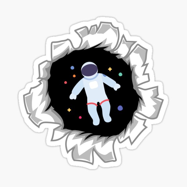 "Blast Thru Space Spaceman Astronaut" Sticker for Sale by ...